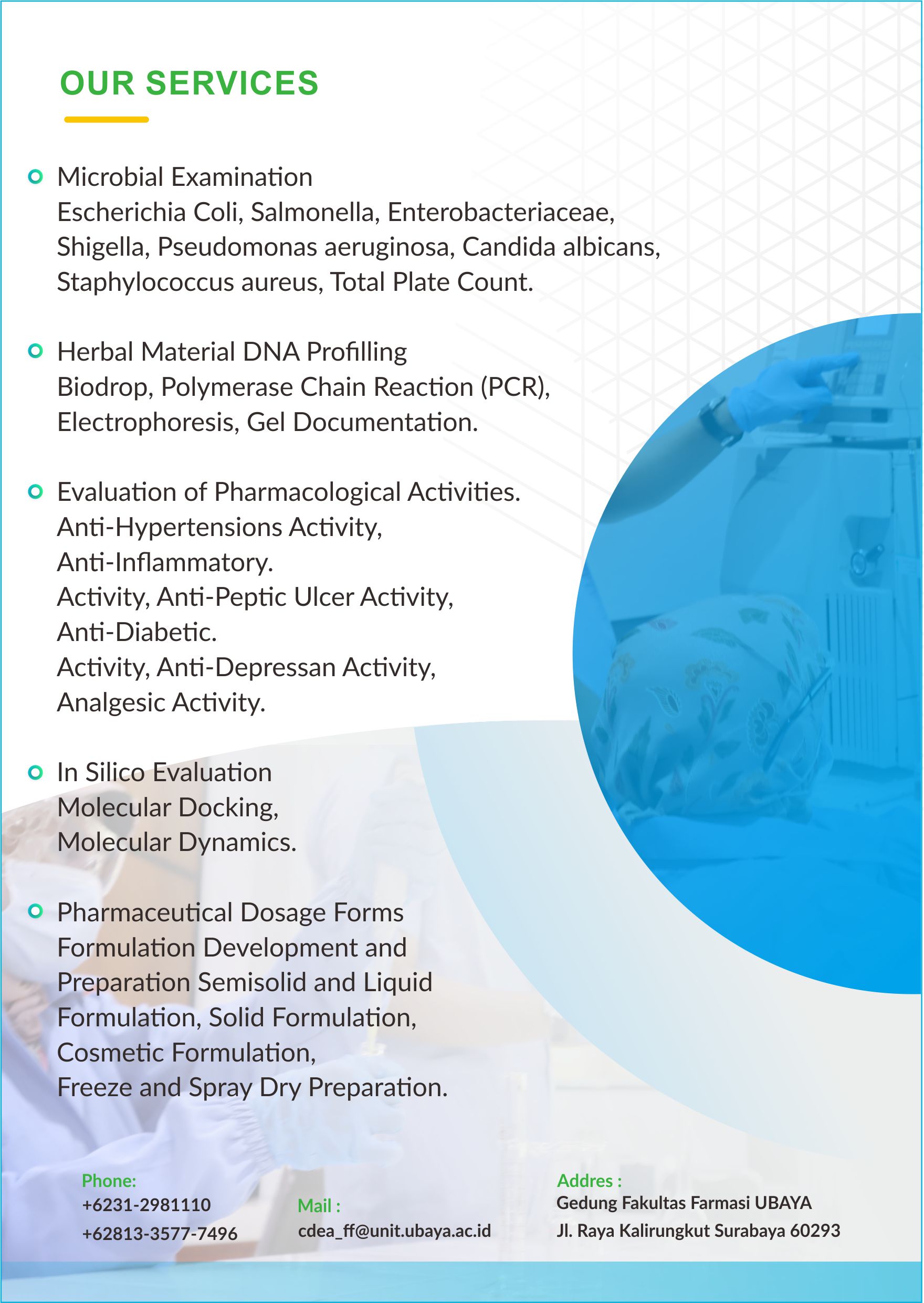 Our Service - Website Fakultas Farmasi